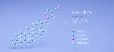 Zuranolone Molecule, Molecular Structures, Neurosteroid, 3d Model ...