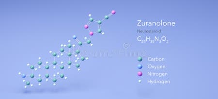 Zuranolone Molecule, Molecular Structures, Neurosteroid, 3d Model ...