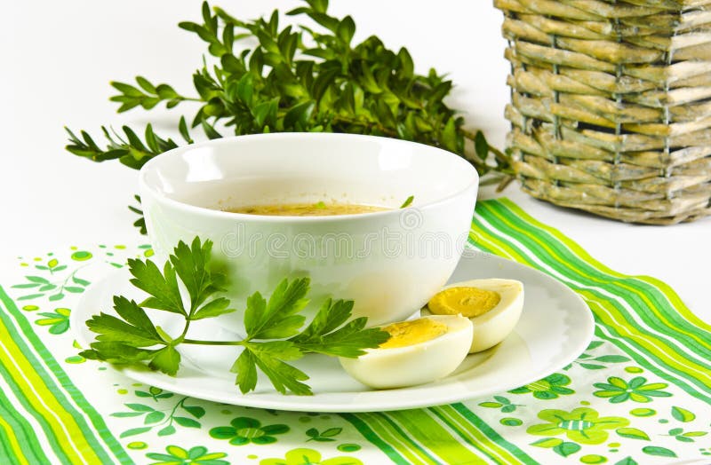Zurek es una sopa polaca foto de archivo. Imagen de vacaciones - 22186106
