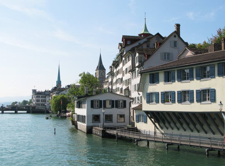 Zurich downtown stock photo. Image of historic, monastery - 10977008