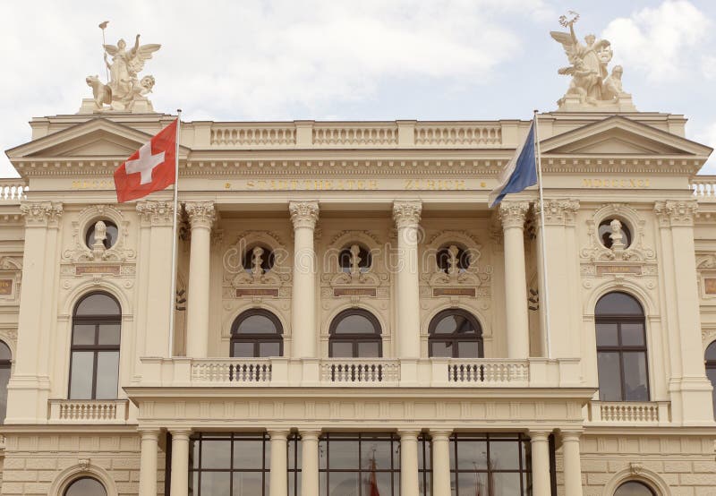 Zurich Opera House Opernhaus Zurich Stock Photo - Image of house, opera ...