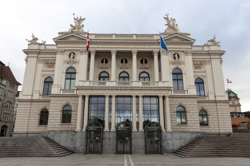 Facade of Zurich Opera House in Switzerland Stock Photo - Image of ... Facade of Zurich Opera House in Switzerland Stock Photo - Image of ...