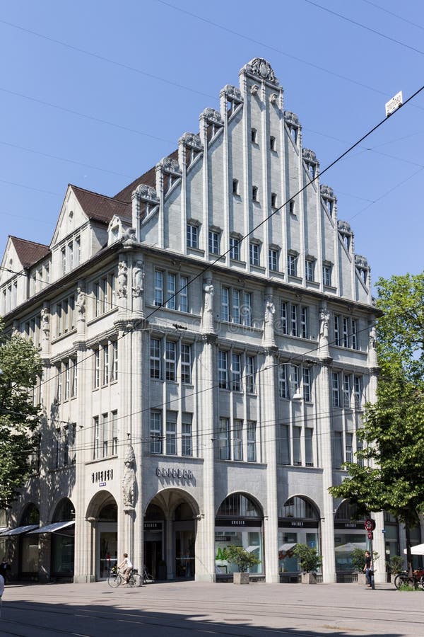 Zurich Switzerland Historical Building Editorial Photography - Image of ...