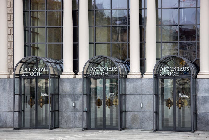 The opera of zurich editorial stock image. Image of building - 262633979