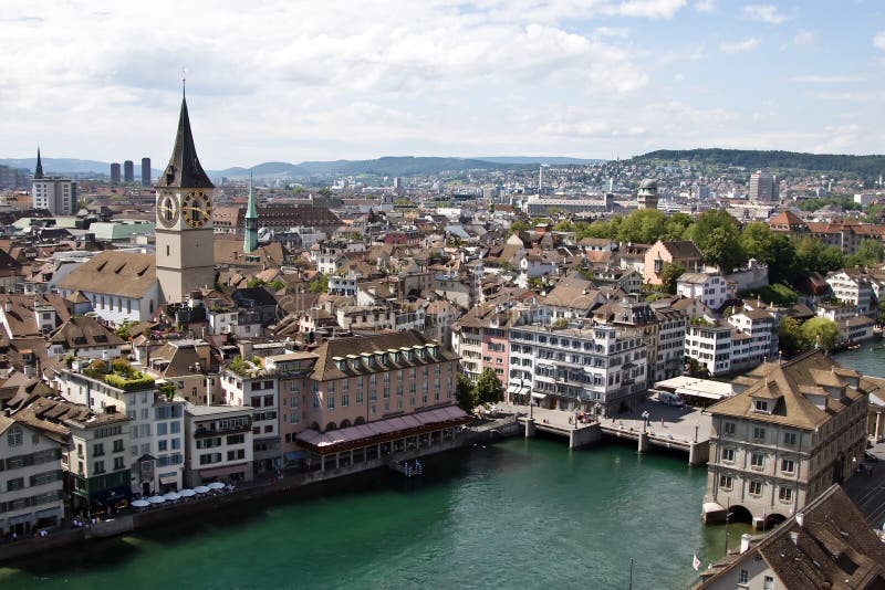 Zurich cityscape stock photo. Image of historic, business - 892778