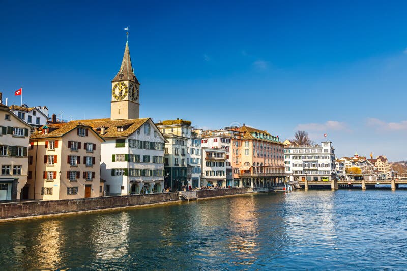 Zurigo fotografia stock. Immagine di casa, fiume, minatore - 34789638