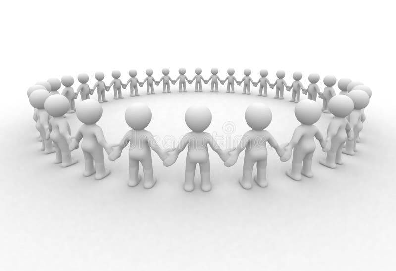 Zusammen stock abbildung. Illustration von - 3440384