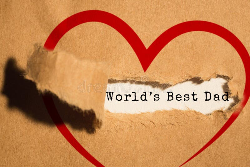 Zusammengesetztes Bild Des Weltbesten Vatis Stockbild - Bild von ...