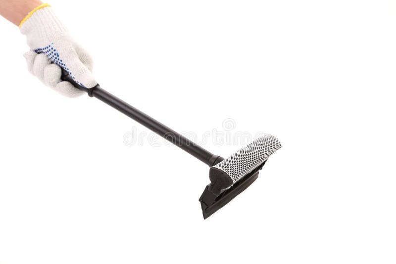 Zwabber Voor Het Schoonmaken Van Vensters. Stock Foto - Image of ...