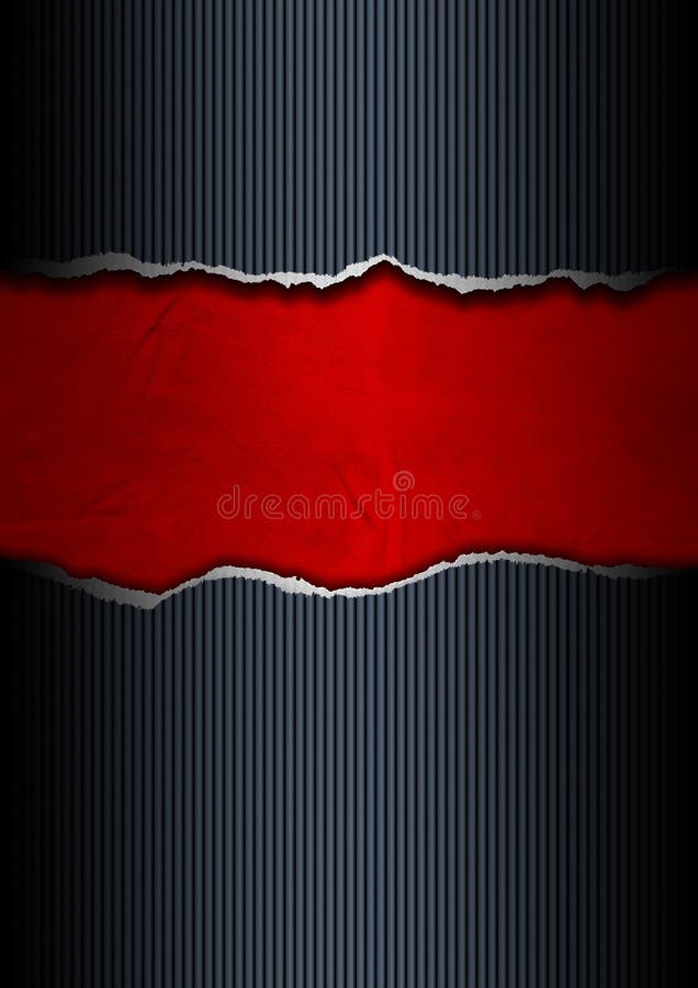 Zwart En Rood Gescheurd Document Stock Illustratie - Illustration of ...