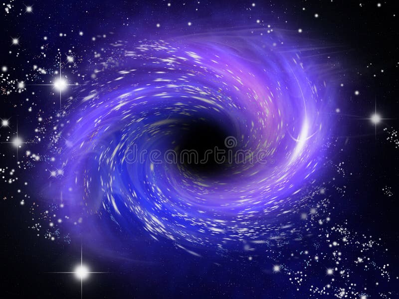 Zwart gat in ruimte redactionele stock afbeelding. Image of explosie ...