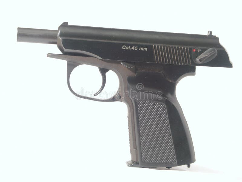 Zwart pistool stock foto. Image of achtergrond, pistool - 3737706