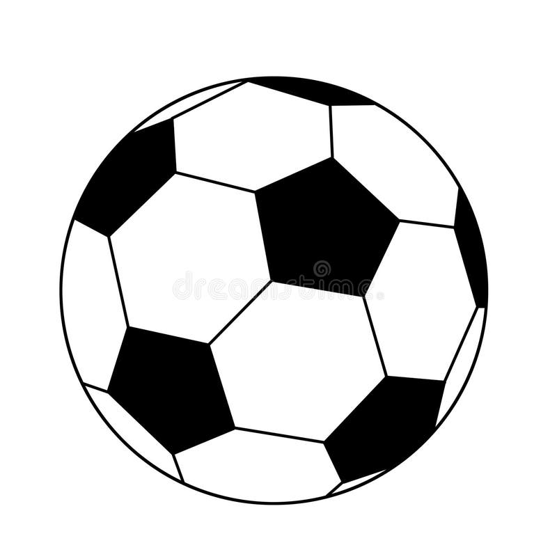 Zwart-wit - bal stock illustratie. Illustration of beeldverhaal - 13889877