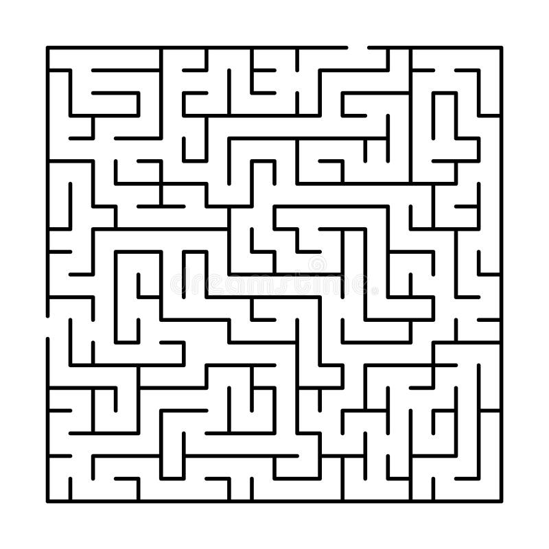 Simpel Wisserspel Voor Kinderen. Overzicht Eenvoudig Doolhof of ...