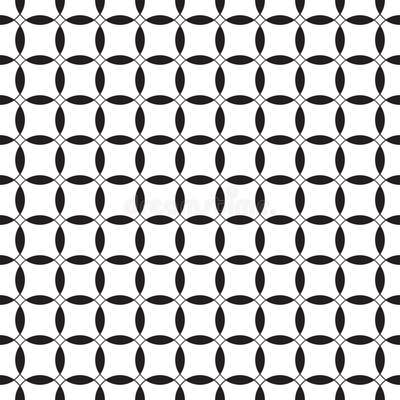 Naadloos zwart-witpatroon vector illustratie. Illustration of ...