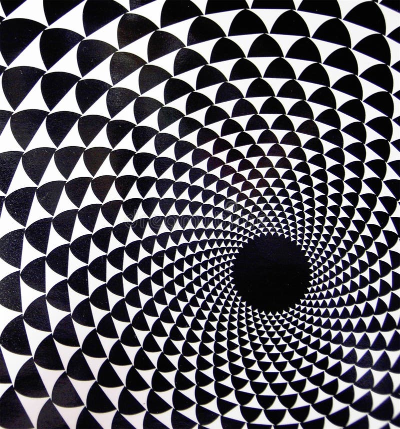 Zwart-wit patroon stock illustratie. Illustration of spiraal - 485019