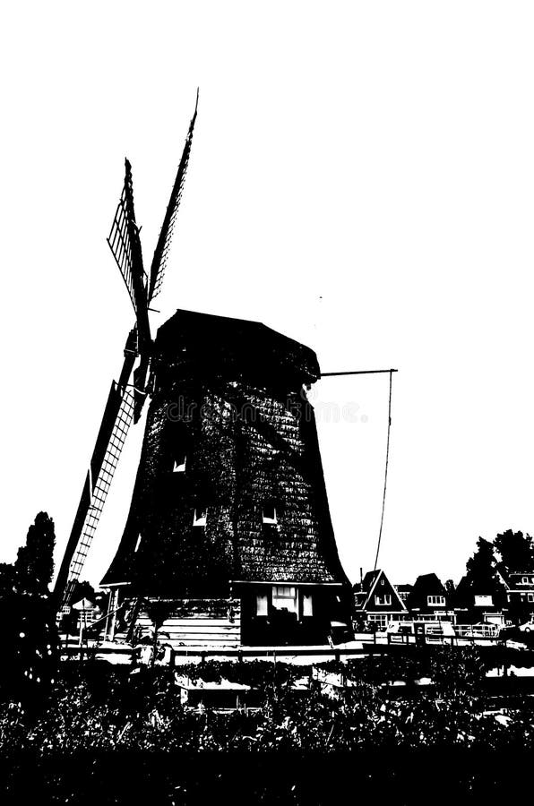 Nederlandse Molen Stock Illustrations, Vectors, & Clipart – (133 Stock ...
