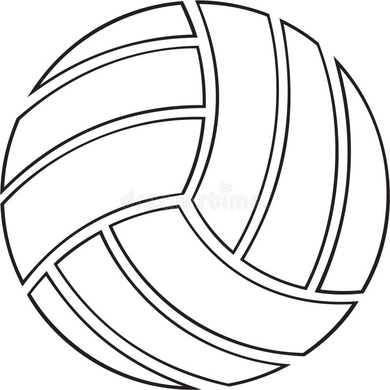 De Illustratie Van Het Volleyball Vector Illustratie - Illustratie ...