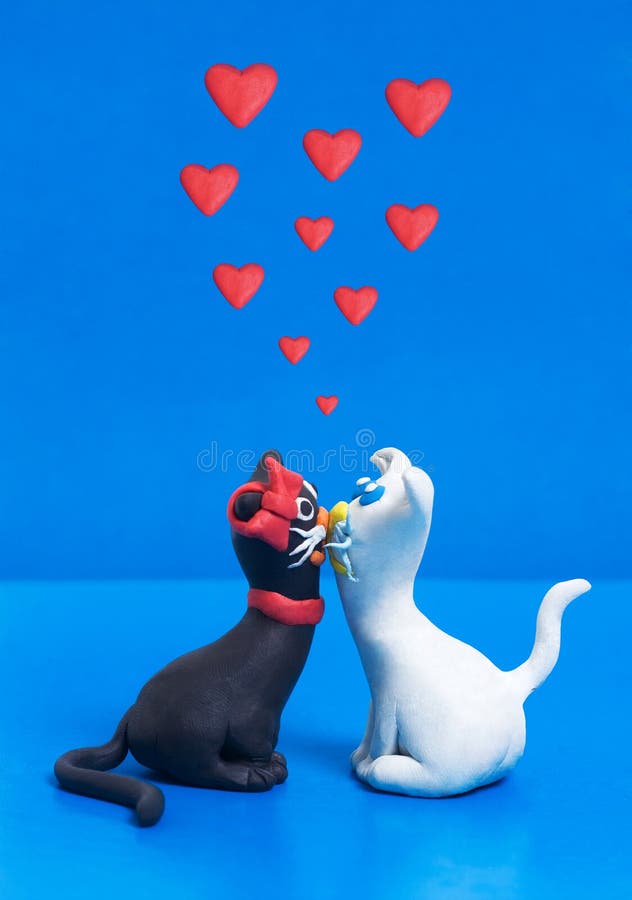 Zwarte & Witte Liefde stock afbeelding. Image of groet - 12908399