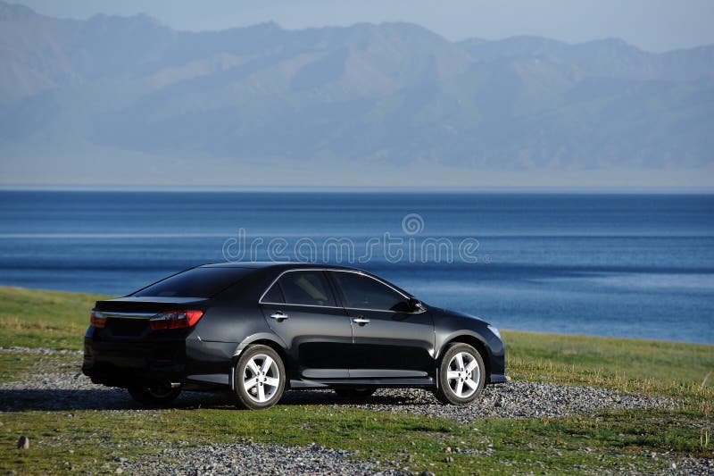 De zwarte auto van de luxe stock foto. Image of tentoonstelling - 16464762