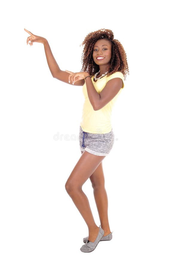 Zwarte Mens Met Vinger Op Hoofd. Stock Foto - Image of besnoeiing ...