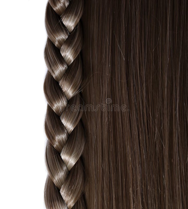 Lange zwarte vlecht stock foto. Image of glanzend, achtergrond - 20298318