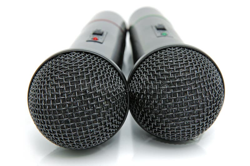 Dynamische microfoons stock foto. Image of beeldspraak - 11792076