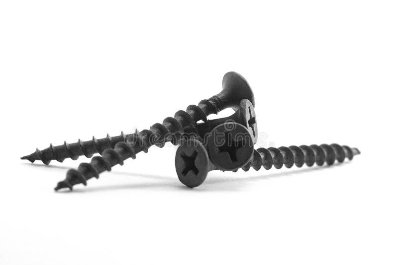 Zwarte Schroeven stock foto. Image of huis, gebouw, zwart - 687382
