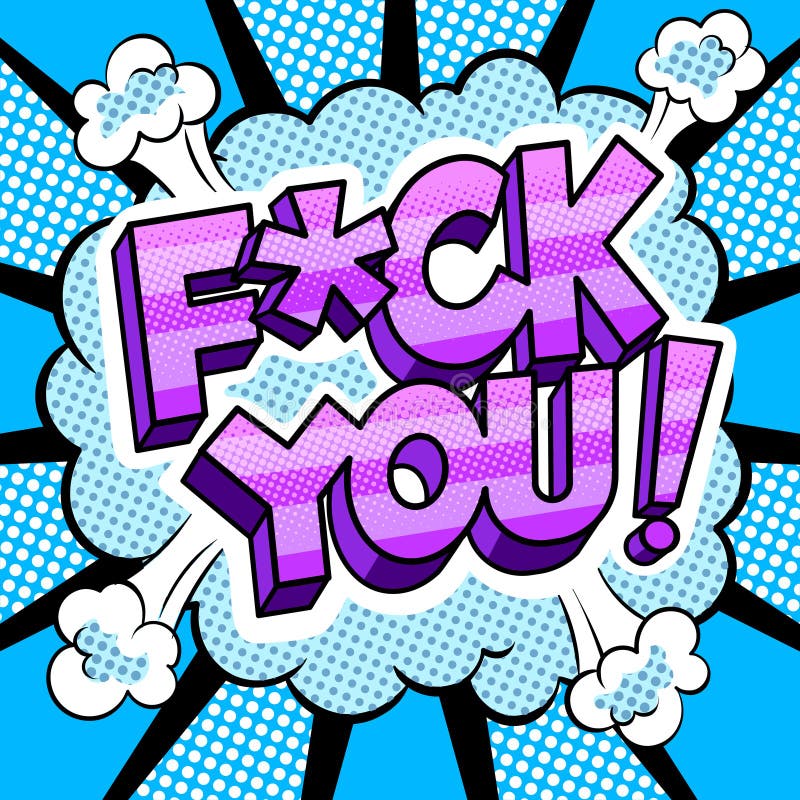 Zweer Vector Van Het Het Boekpop-art Van Het Woordteken De Grappige ...