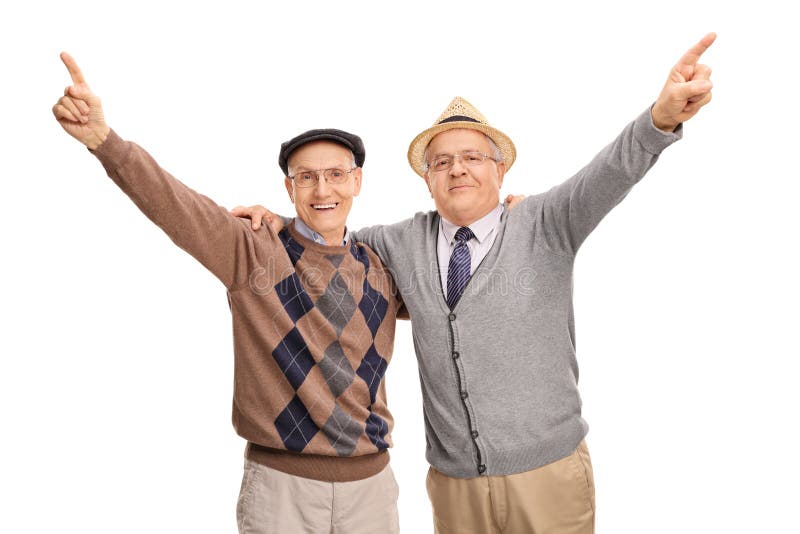 Zwei Alte Freunde, Die Zusammen Feiern Stockfoto - Bild von hintergrund ...