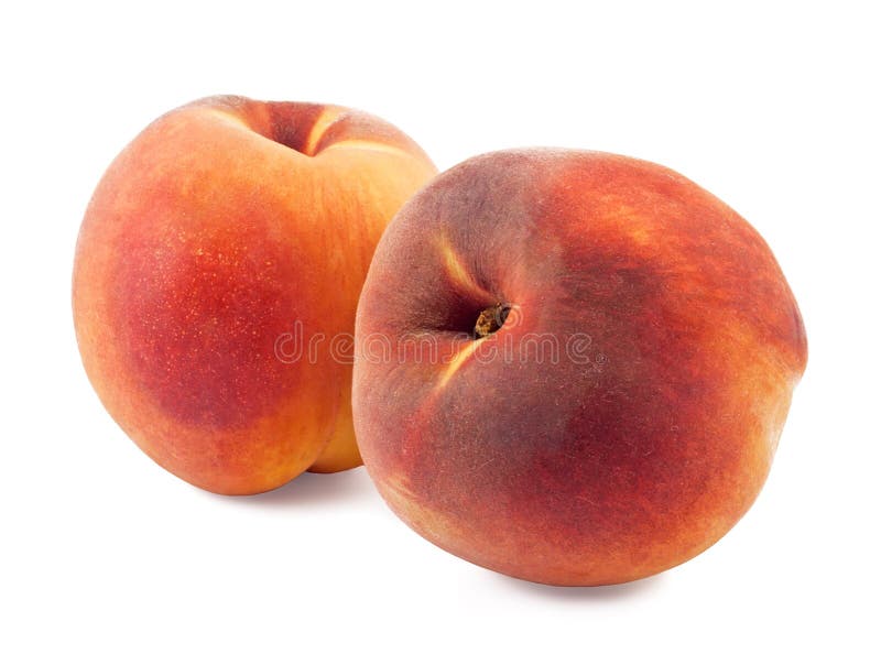 Zwei frische Pfirsiche stockbild. Bild von pfirsich, essen - 21194887