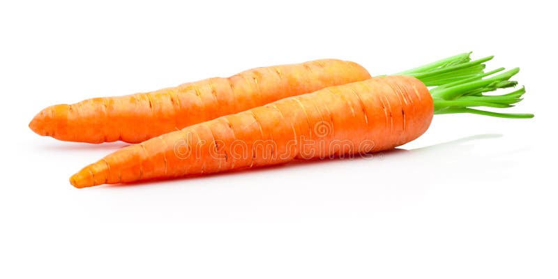 Zwei Karotten stockbild. Bild von blatt, abendessen, frisch - 13432253