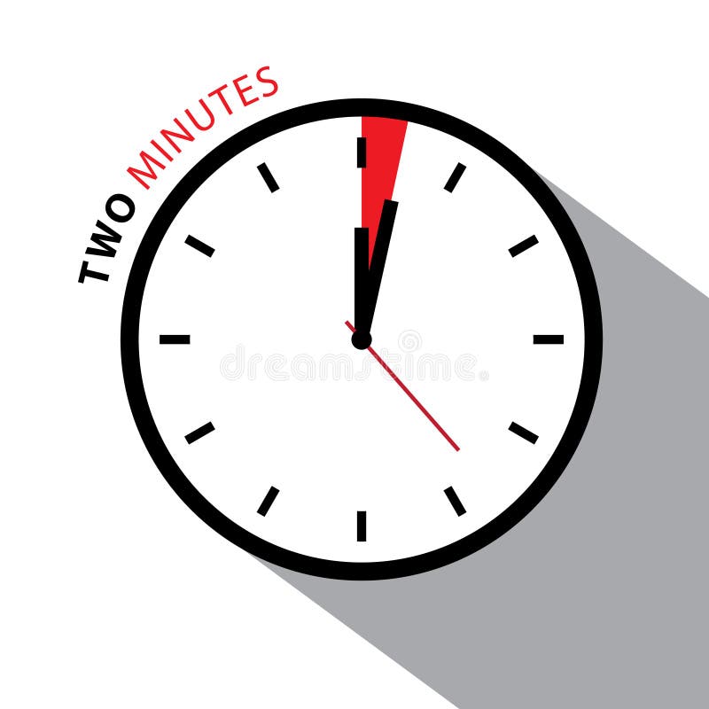 Zwei Minute-Uhr Stoppuhr-Count-down Stock Abbildung - Illustration von ...