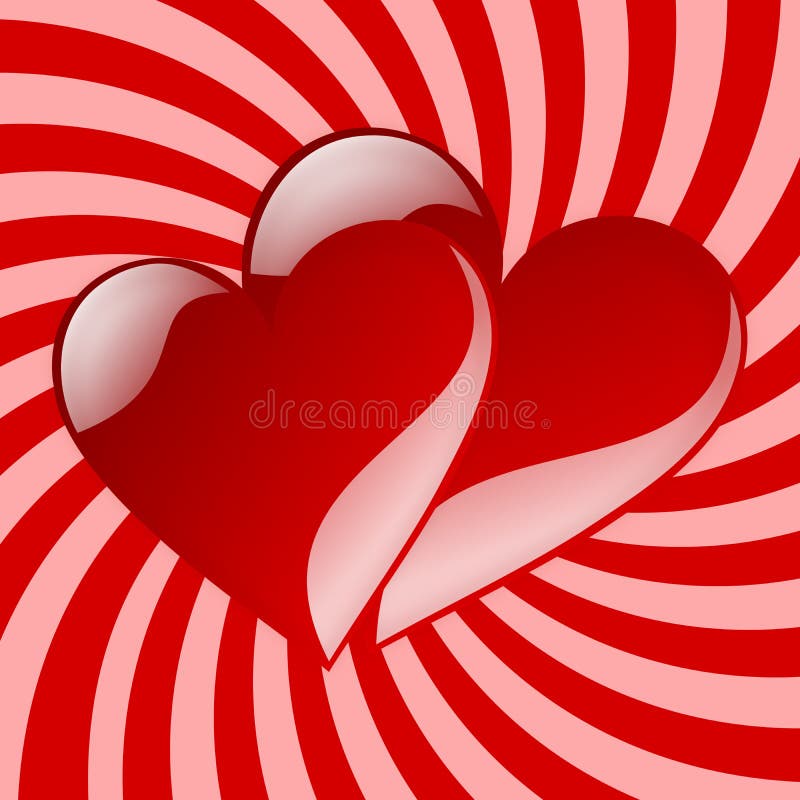 Zwei Rote Herzen Stock Illustrationen, Vektoren, & Kliparts - 12,052 ...