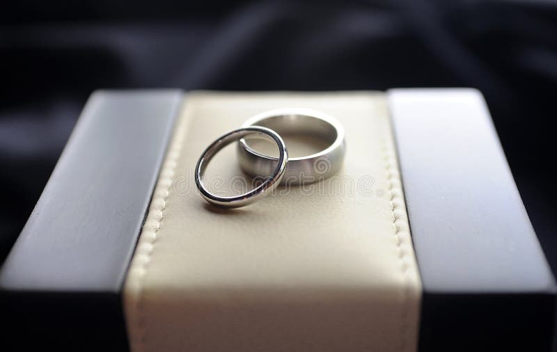 Eheringe stockfoto. Bild von verbindung, hochzeit, leder - 30112332