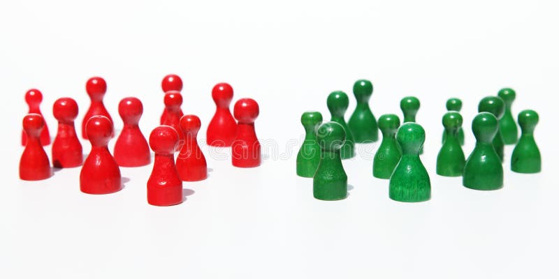 Zwei Teams stockfoto. Bild von armeen, demokrat, konkurrierend - 44215862