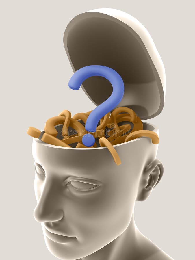 Zweifelhafter Verstand stock abbildung. Illustration von verstand - 2616633