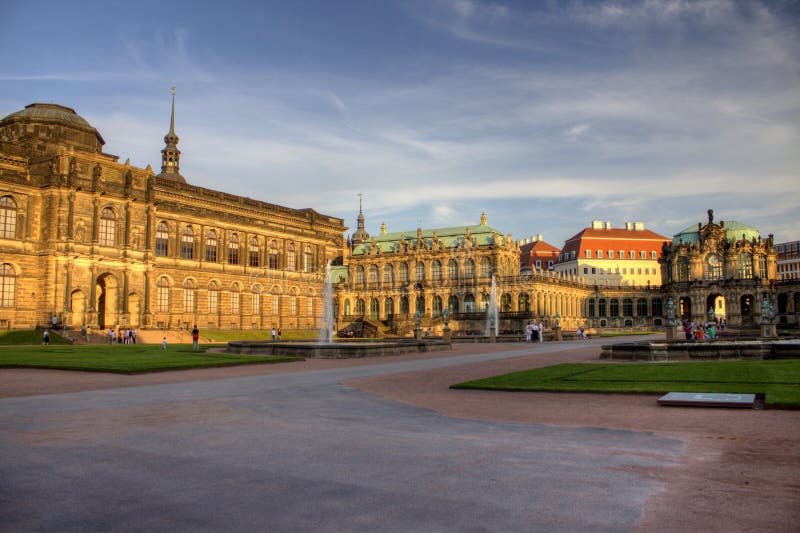 Dresden Barock Zwinger King`s Castle Garden Editorial Photography ...