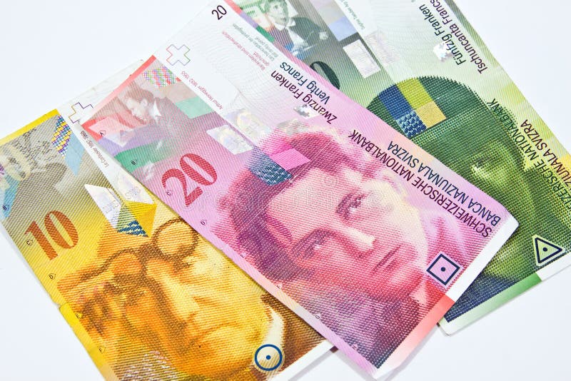 Zwitserse Frank stock foto. Image of geld, rekeningen - 28540474