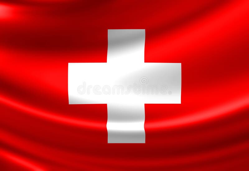 Zwitserse vlag stock illustratie. Illustration of zwitserland - 5142634