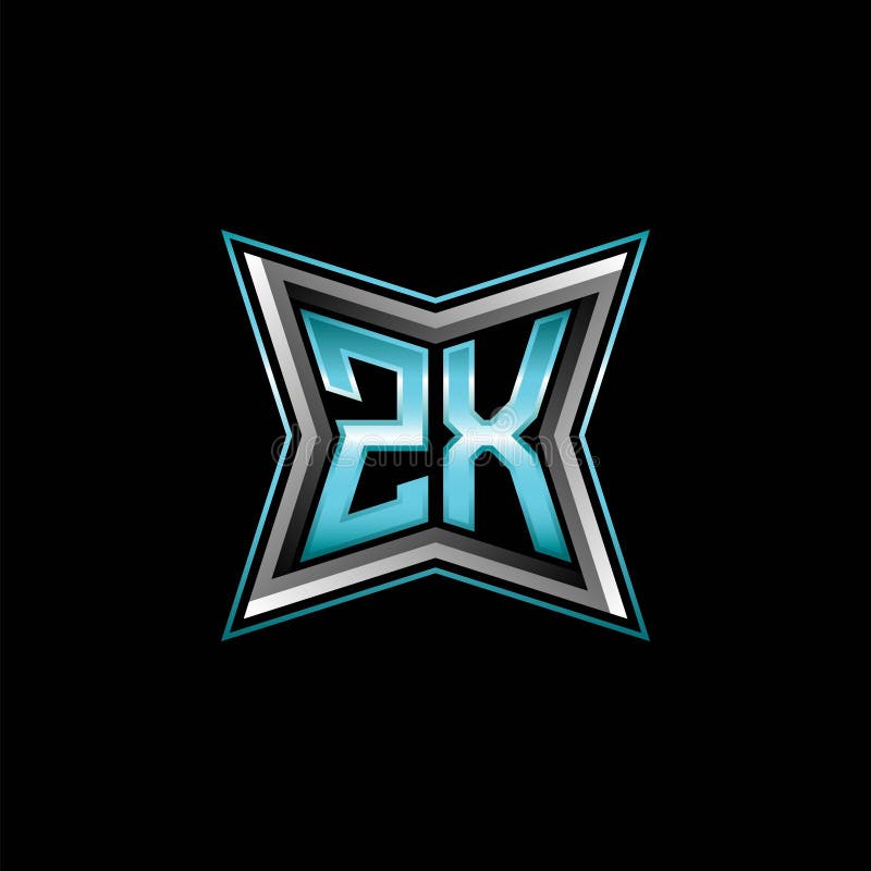 ZX Logo Monogram Geometric Modern Design Stock Vector - Illustration of ...