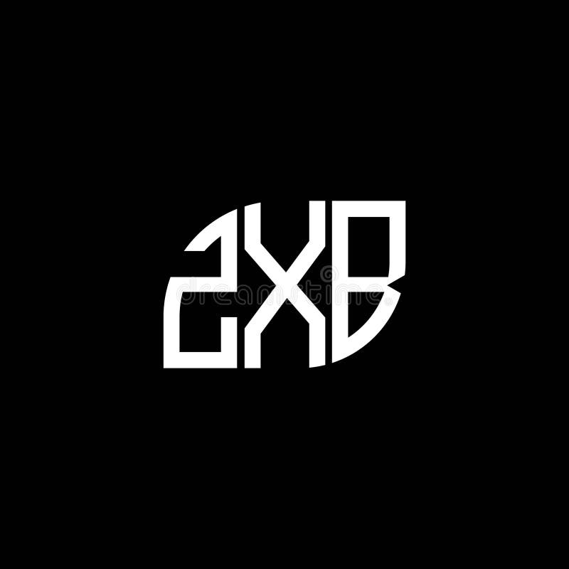 ZXB Letter Logo Design on Black Background. ZXB Creative Initials ...
