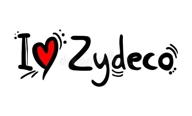 Zydeco music style stock vector. Illustration of heart - 134349228