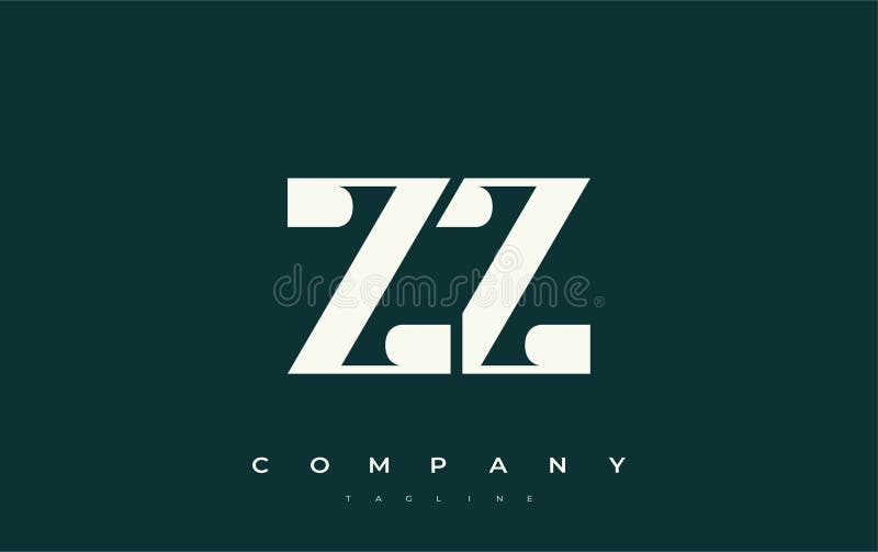 ZZ Abstract Geometric Logo Design Stock Illustration - Illustration of ...