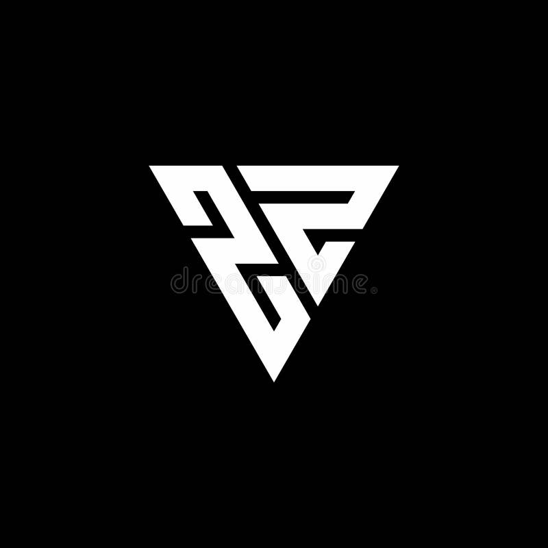 Letter Z ZZ Logo Design Simple Vector Stock Vector - Illustration of ...