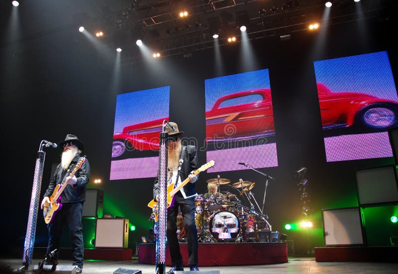 ZZ Top in Concert editorial stock image. Image of beards - 11441919