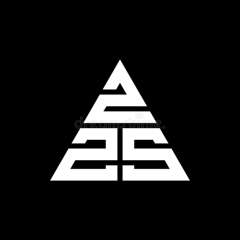 ZZS Triangle Letter Logo Design with Triangle Shape. ZZS Triangle Logo ...