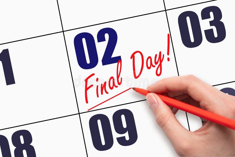 2.º Día Del Mes. Escritura a Mano De Texto último Día Y Trazado De ... 2.º Día Del Mes. Escritura a Mano De Texto último Día Y Trazado De ...