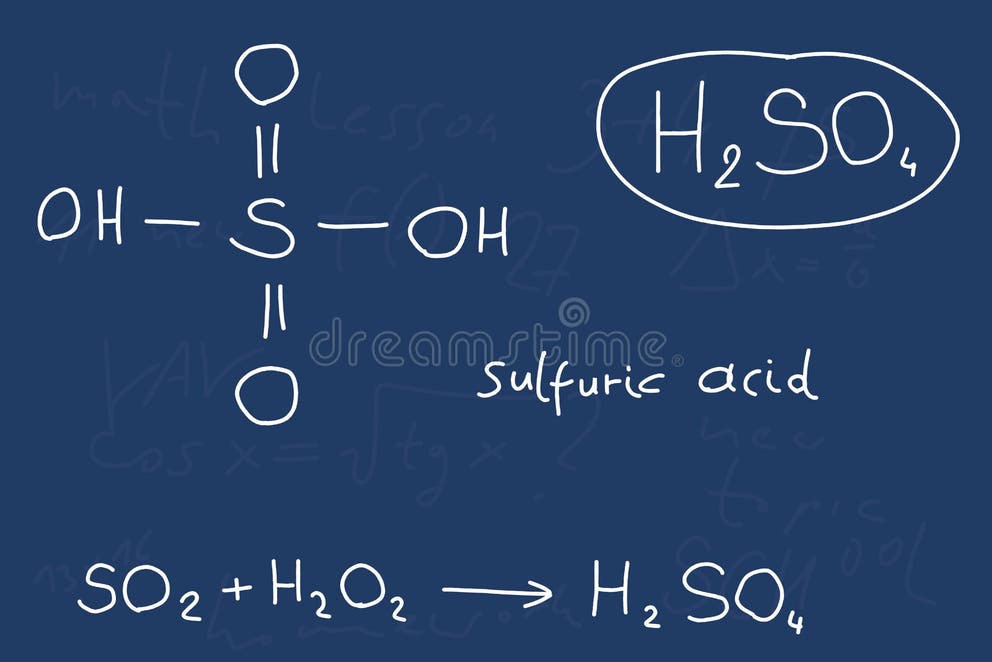 Ácido sulfúrico ilustración del vector. Ilustración de cursivo - 28401120