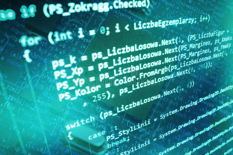 Écran De Programmation De Code Source De Codage Illustration Stock - Illustration du intrus ...